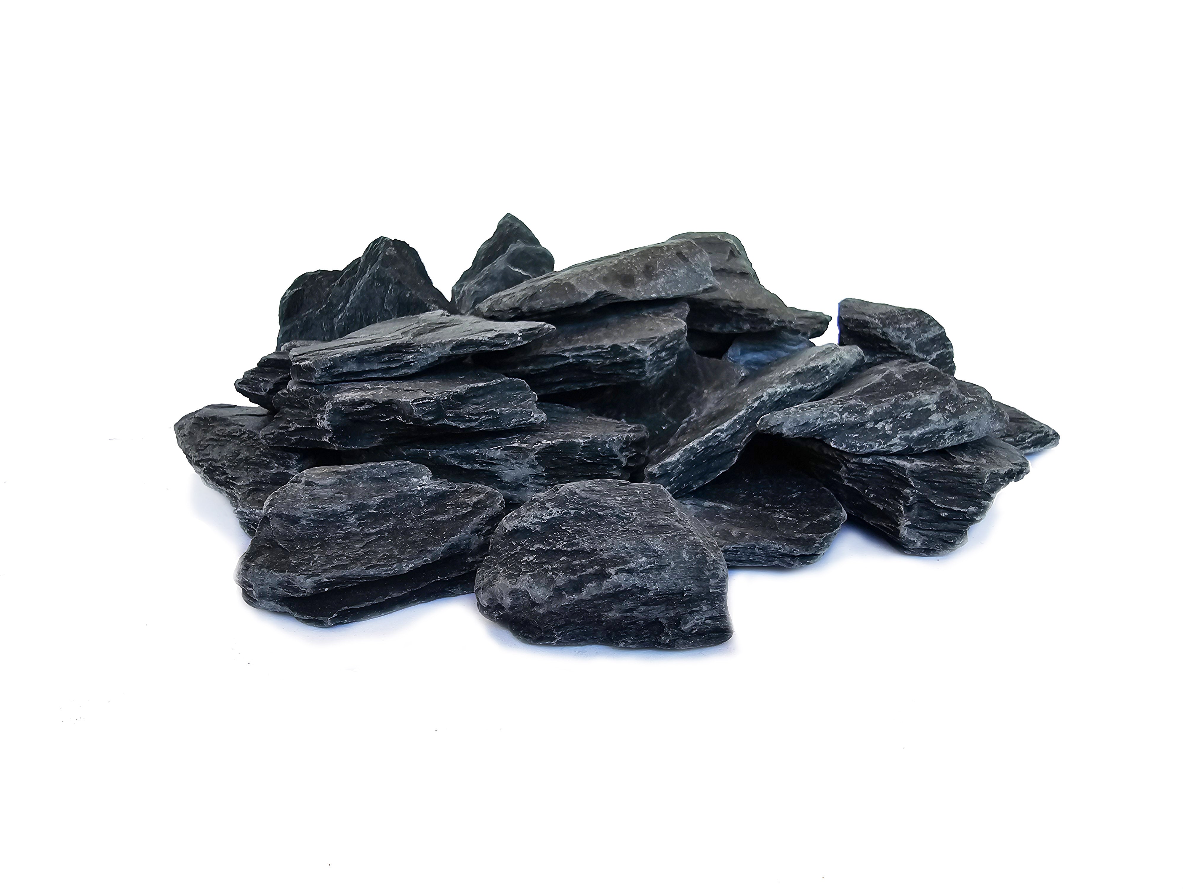 Natural Black Slate (dark grey) - 1 to 3 Inches Stones – Small World ...