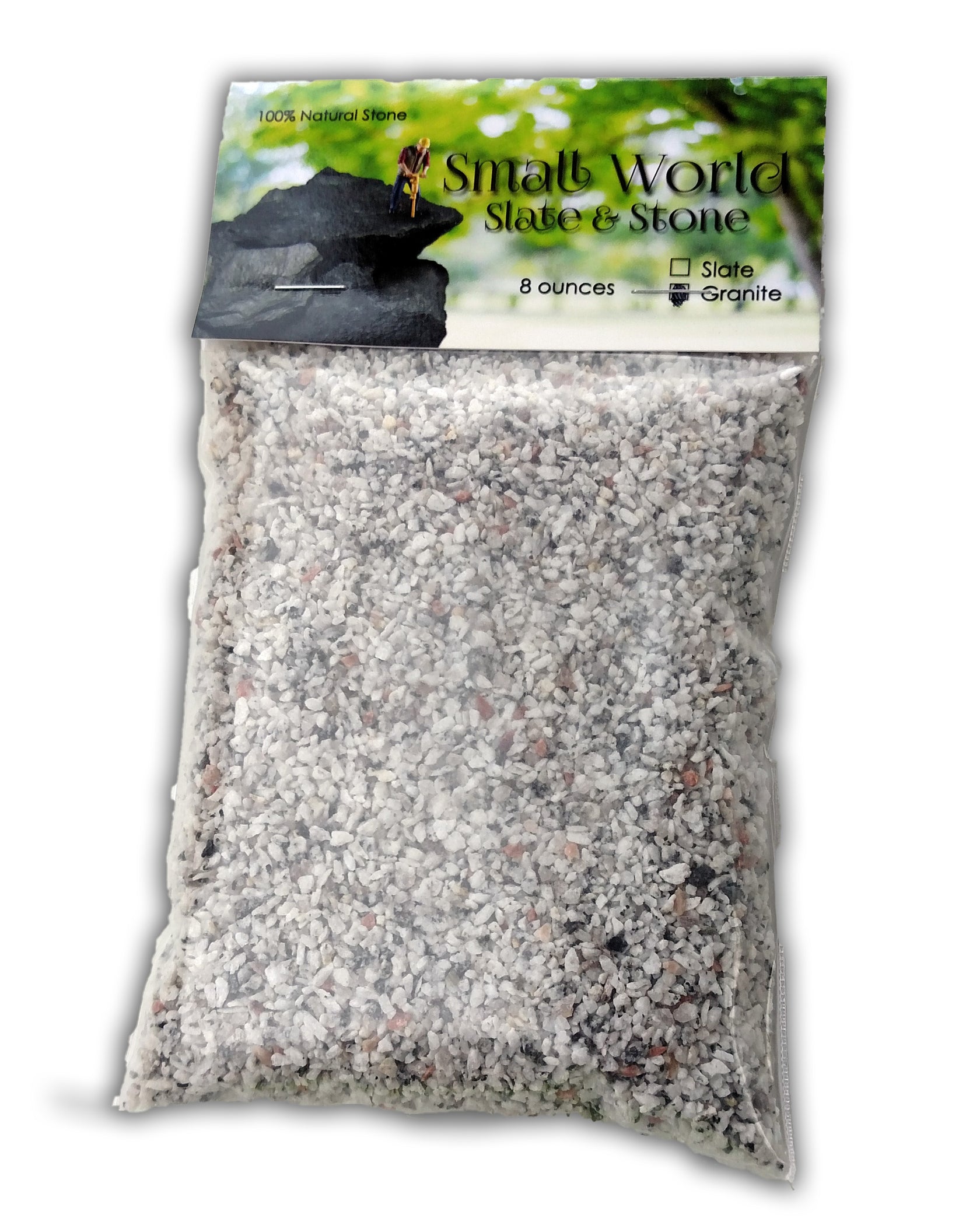 Mini Grey Granite Gravel - White Granite Gravel – Small World Slate & Stone